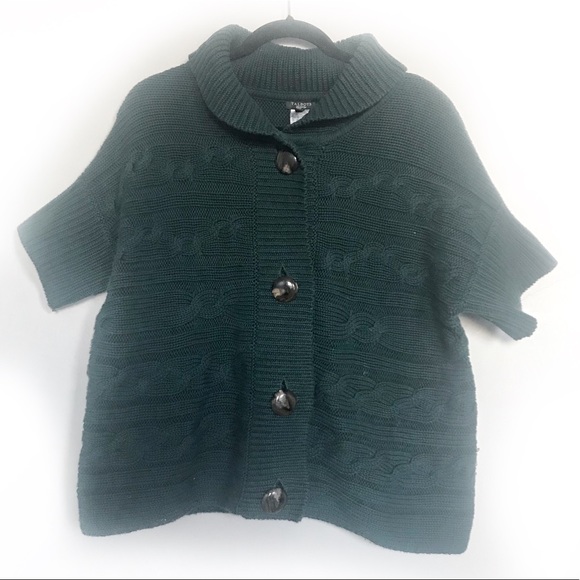 Talbots | Sweaters | Talbots Emerald Green Knot Cardigan | Poshmark